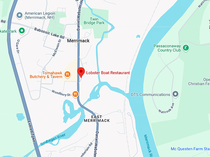 16. lobster boat restaurant map