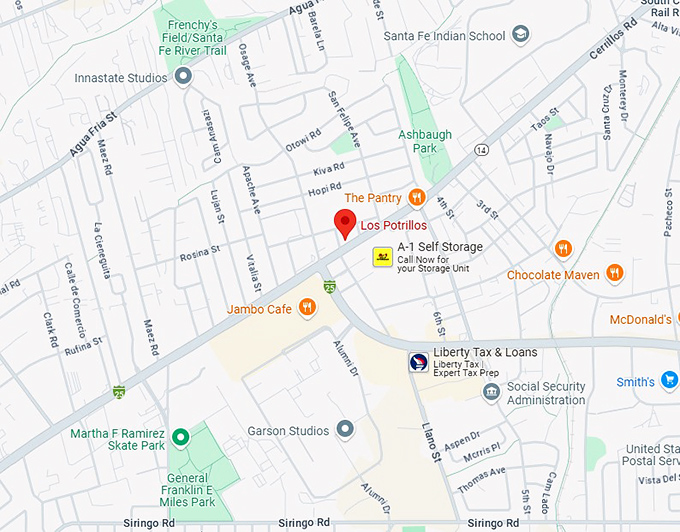 16. los potrillos map