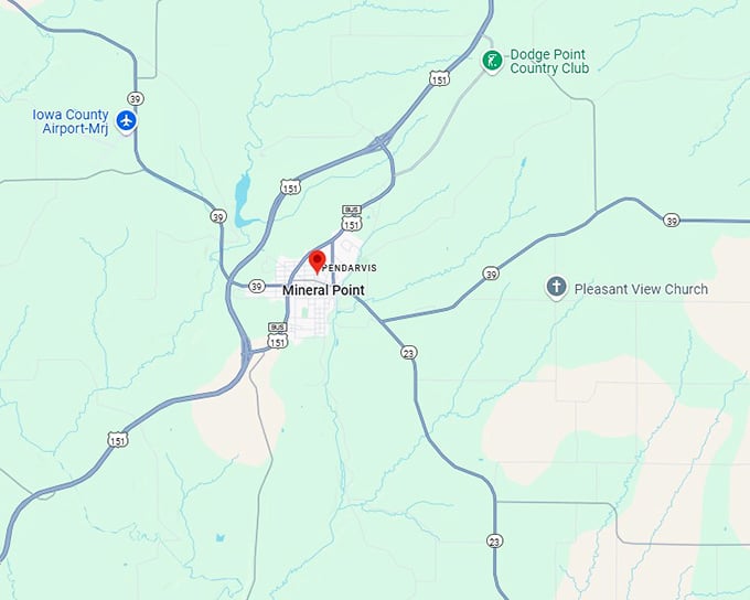 16. mineral point map