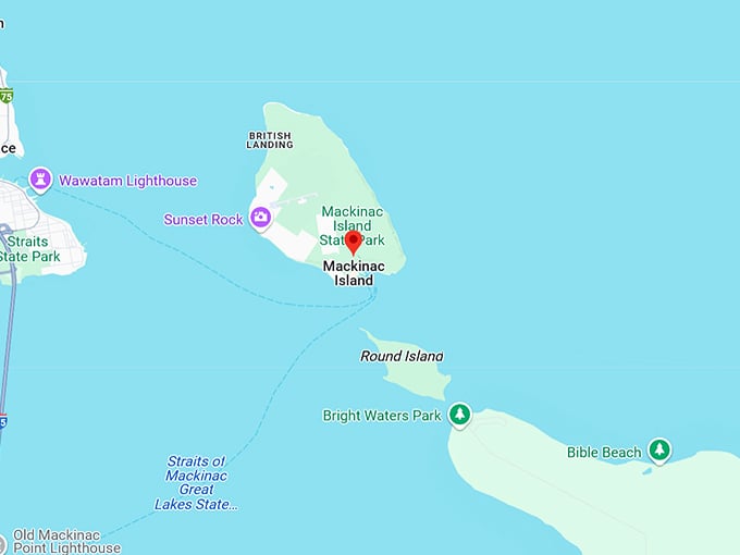 16. mackinac island map