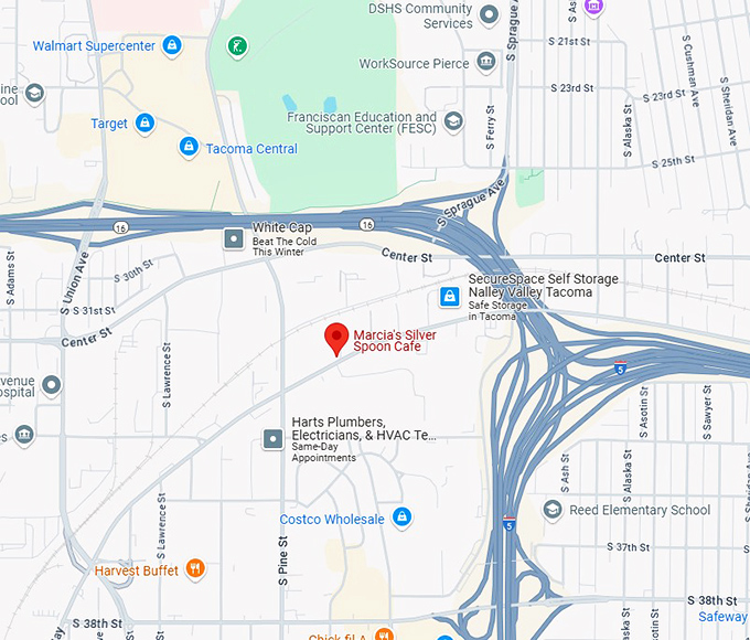 16. marcia's silver spoon cafe map