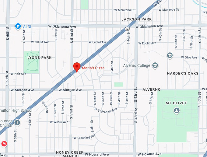 16. maria&rsquo;s pizza map