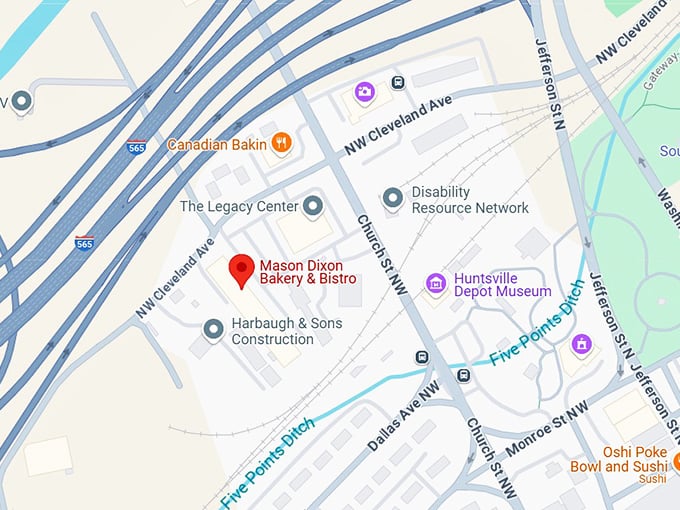 16. mason dixon bakery & bistro map