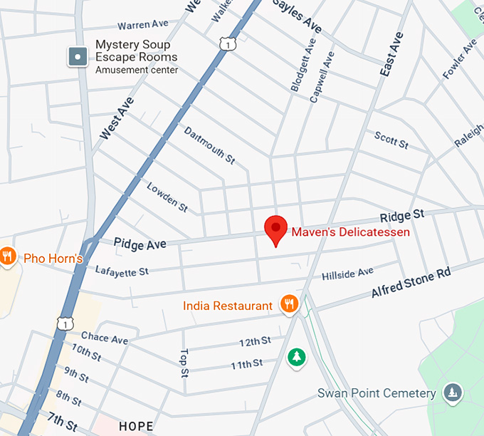 16. maven's delicatessen map