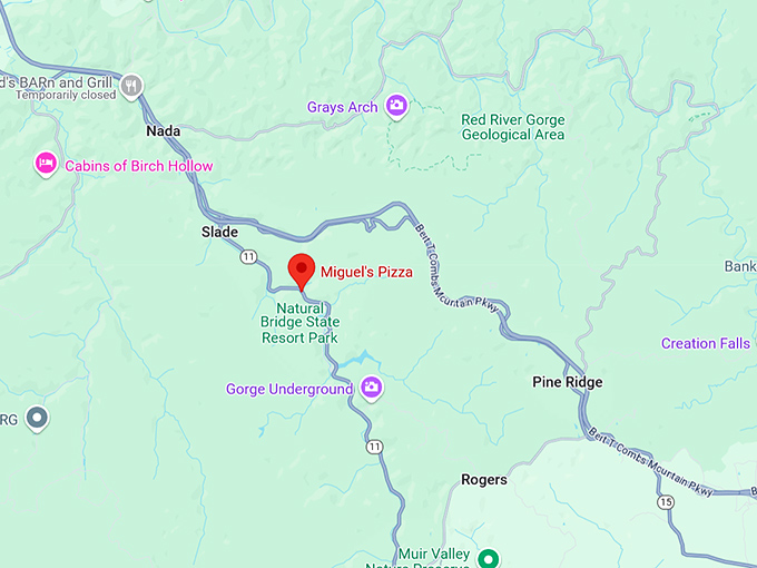 16. miguel's pizza map