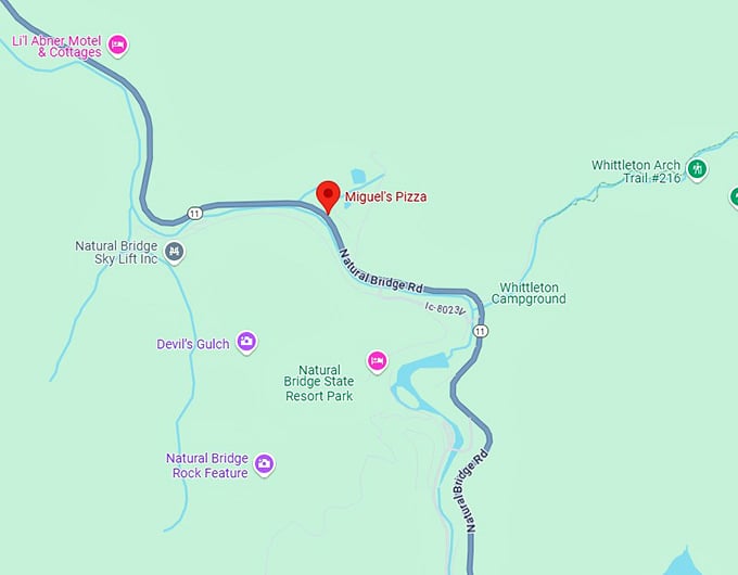 16. miguel's pizza map