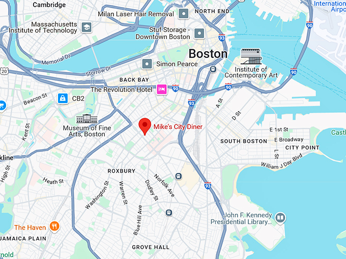 16. mike's city diner map