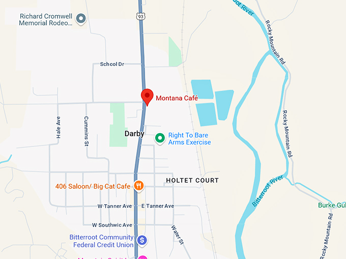 16. montana caf&eacute; map