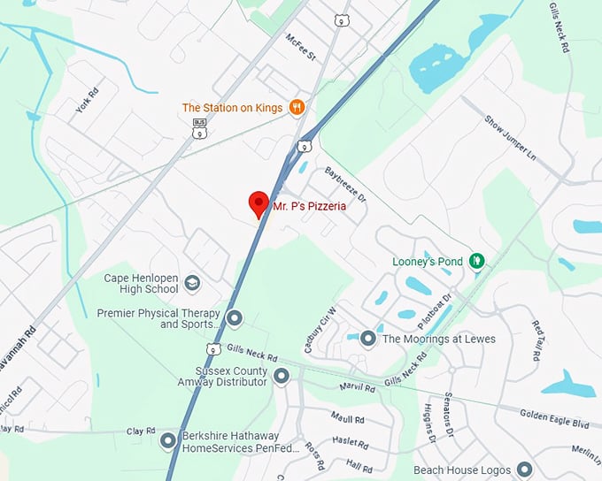 16. mr. p's pizzeria map
