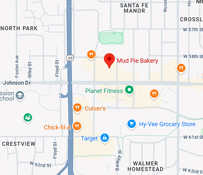 16. mud pie bakery map