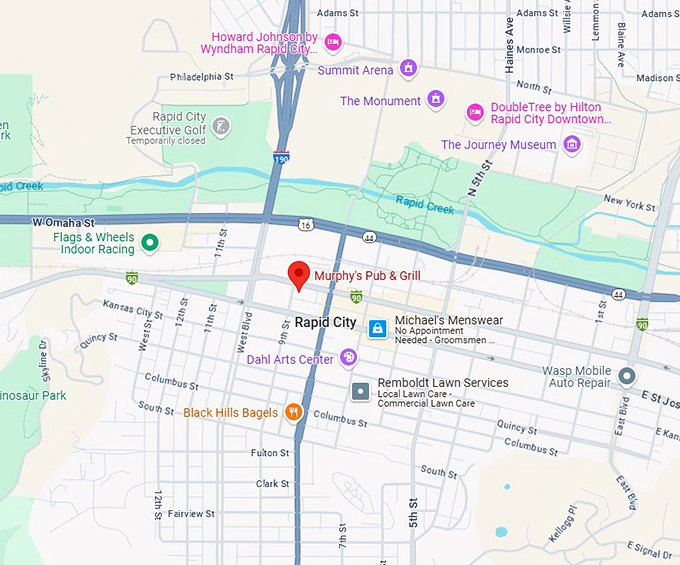 16. murphy's pub & grill map