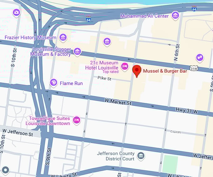 16. mussel & burger bar map