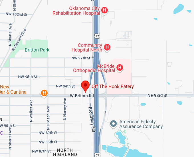 16. off the hook eatery map