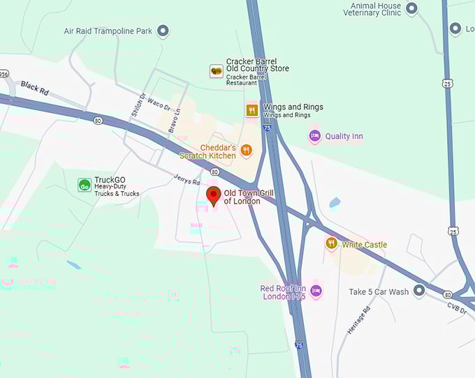 16. old town grill of london map