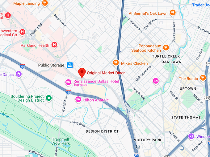16. original market diner map