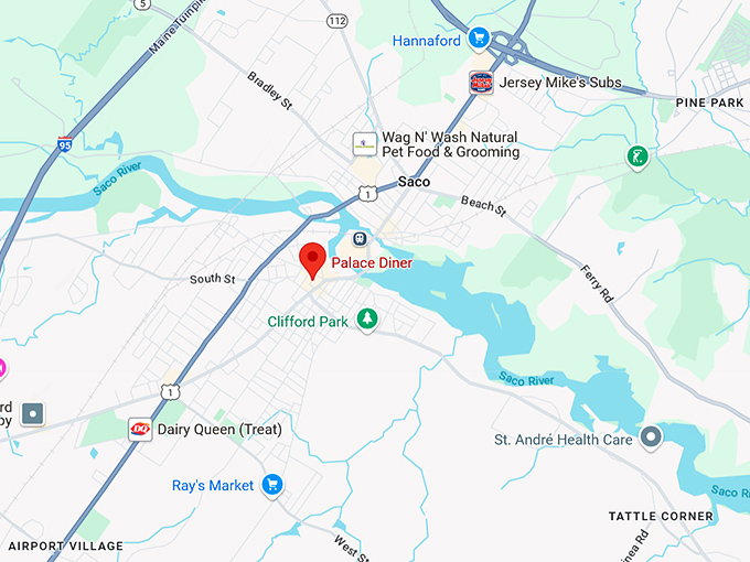 16. palace diner map