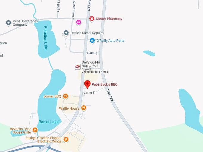 16. papa buck's bbq map