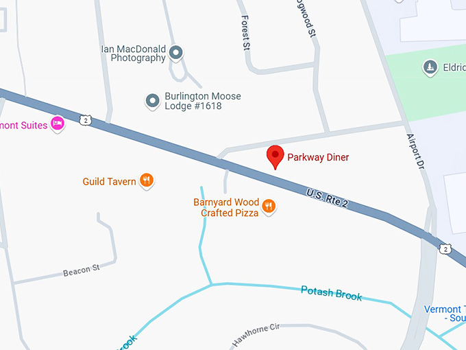 16. parkway diner map