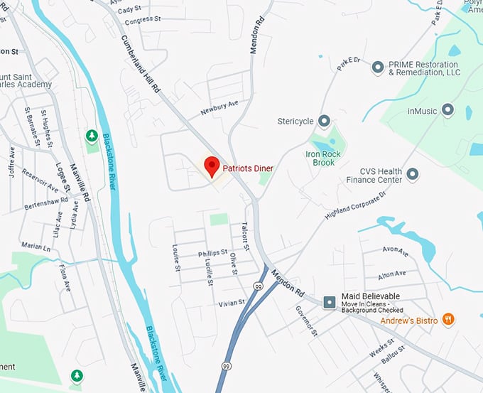 16. patriots diner map