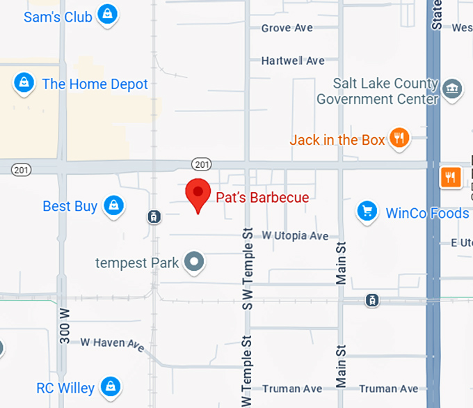 16. pat&rsquo;s bbq map