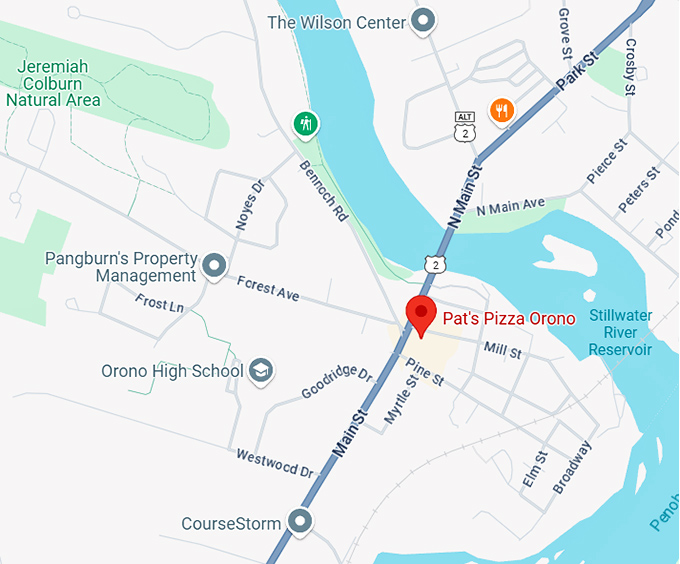 16. pat's pizza orono map