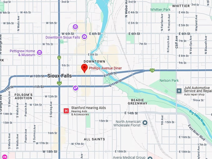 16. phillips avenue diner map