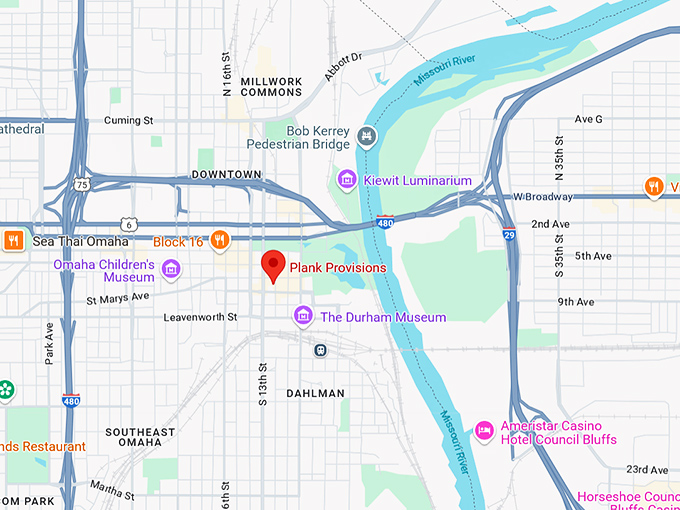 16. plank seafood provisions map
