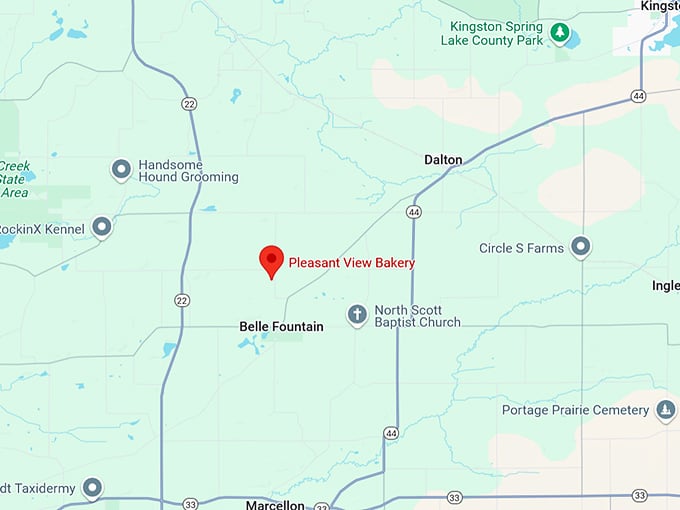 16. pleasant view bakery map