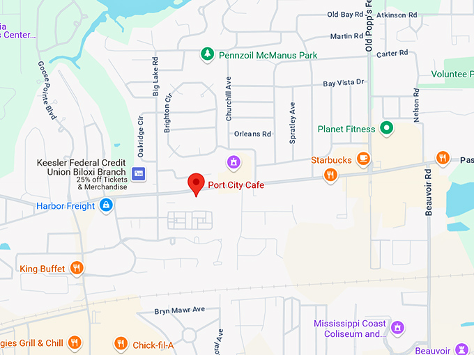 16. port city cafe map