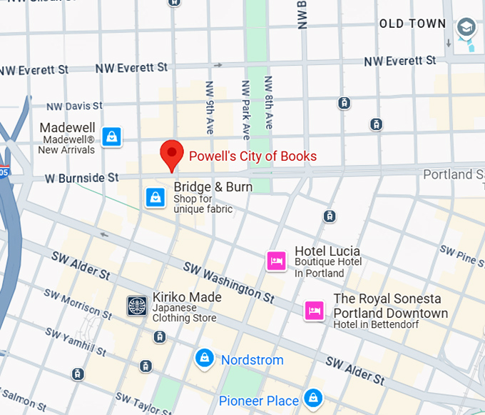 16. powell's city of books map