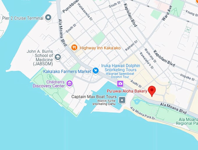 16. pu'uwai aloha bakery map