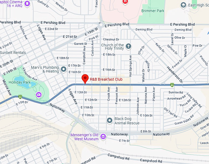 16. r&b breakfast club map