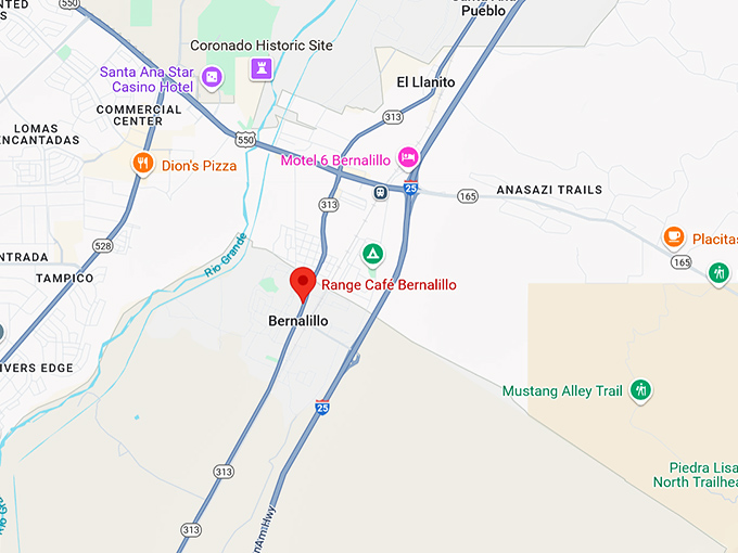 16. range café bernalillo map