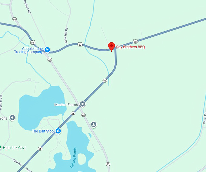 16. ray brothers bbq map