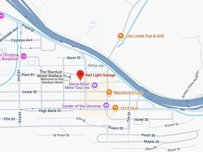 16. red light garage map