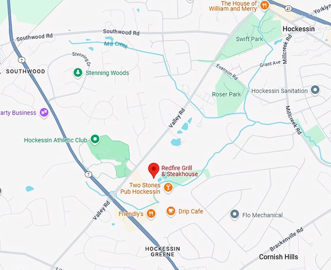 16. redfire grill & steakhouse map