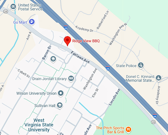 16. ridge view bbq map