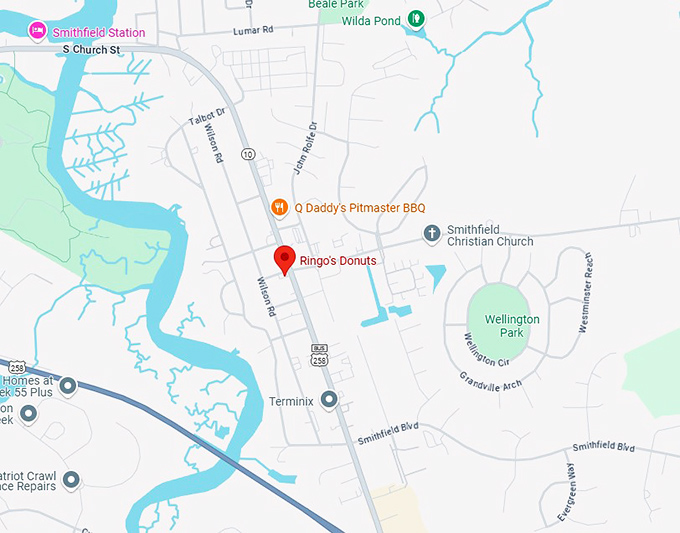 16. ringo's donuts map