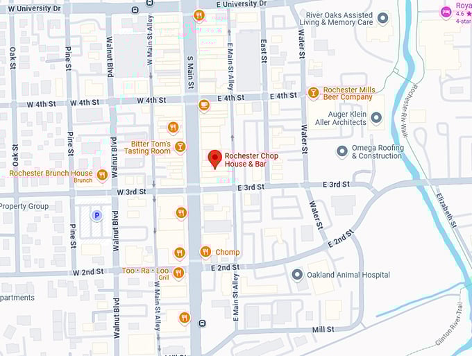 16. rochester chop house & bar map