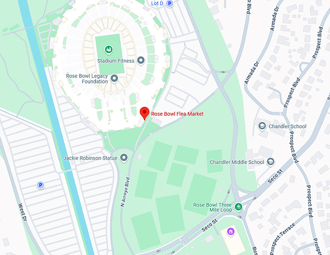 16. rose bowl flea market map