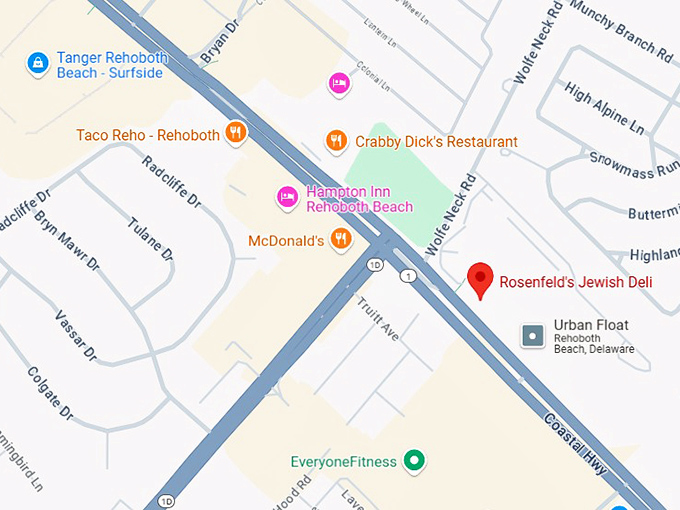 16. rosenfeld's jewish deli map