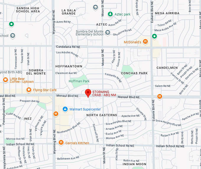 16. storming crab abq nm map