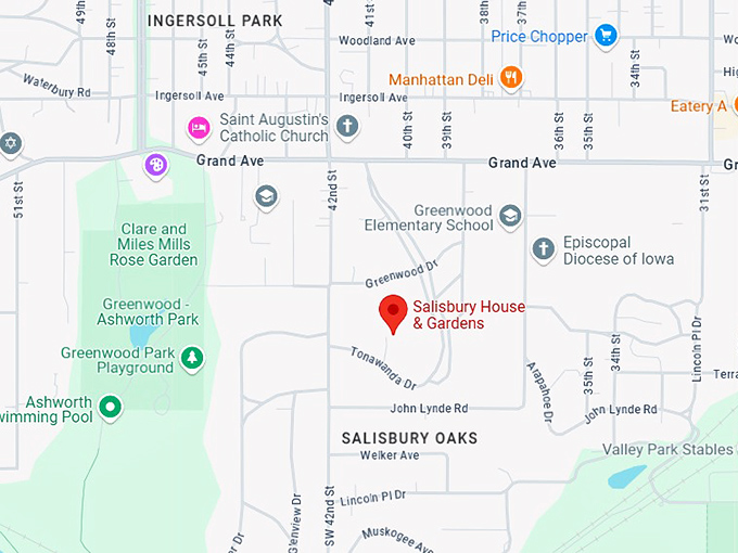 16. salisbury house & gardens map