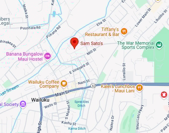 16. sam sato's inc map