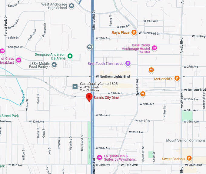 16. sami's city diner map