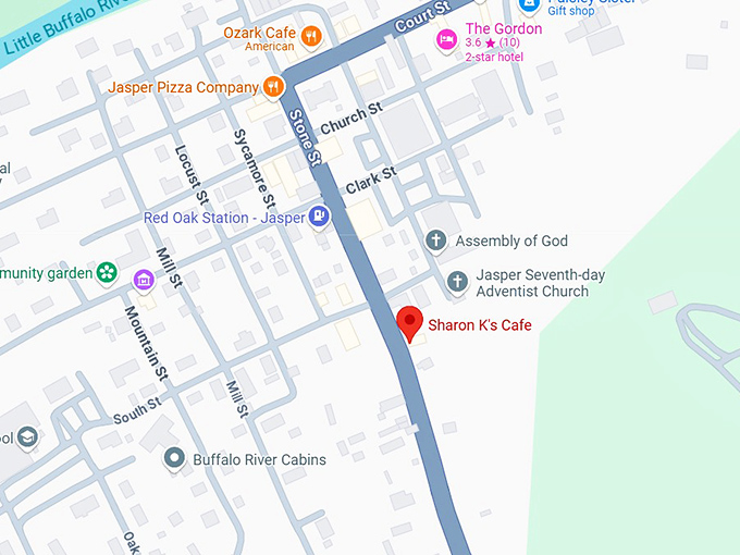 16. sharon k's cafe map