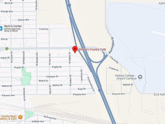 16. shellie's country cafe map