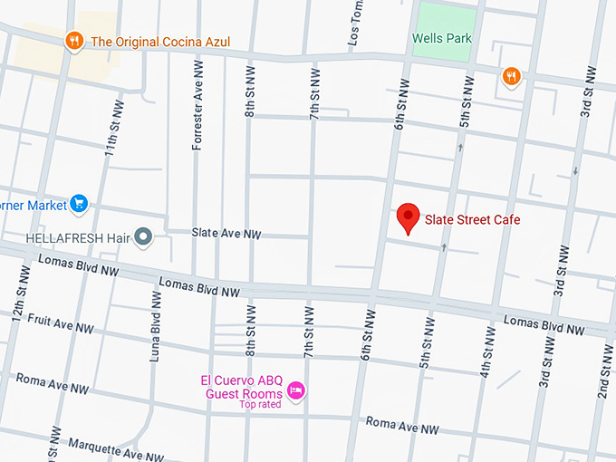 16. slate street cafe map