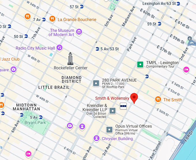 16. smith & wollensky map