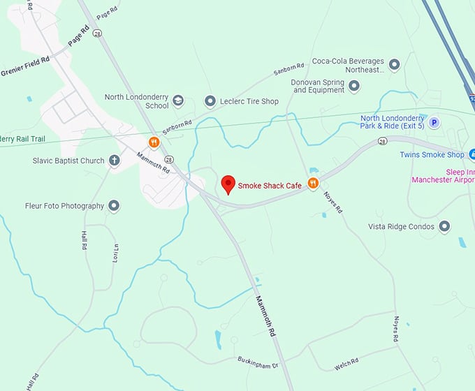 16. smoke shack cafe map